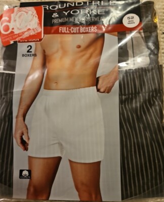 Roundtree & Yorke Big Men's Cotton Full-Cut Boxers 52 | eBay