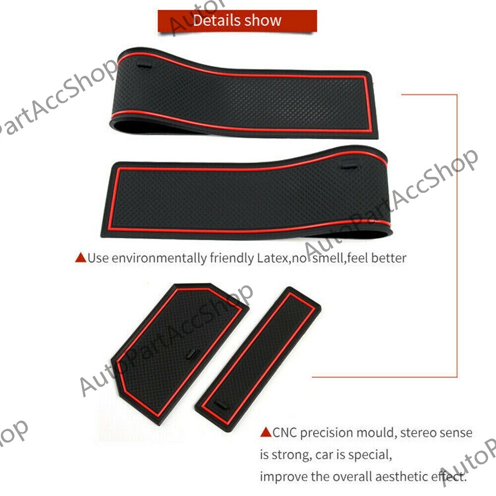 Anti-Slip Gate Slot Mats Cup Pad Fit for Land Rover Range Rover Evoque ...