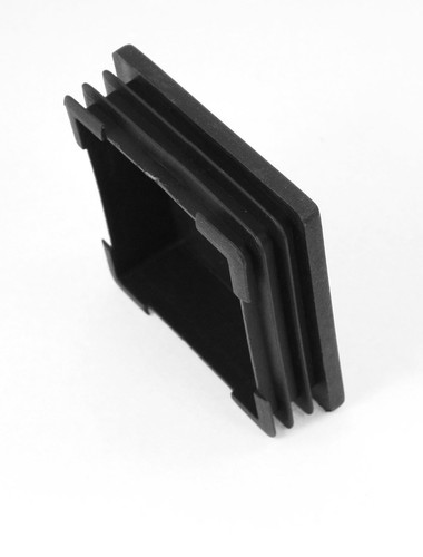 70mm x 70mm Plastic Square Caps Tube Pipe Inserts End Blanking Black 12 ...