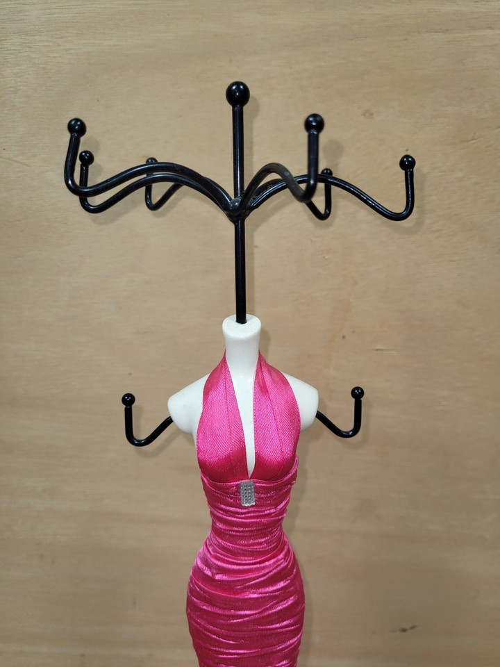 Jewellery Mannequin Lady Display Holder Stand - Pink and Black. | eBay UK