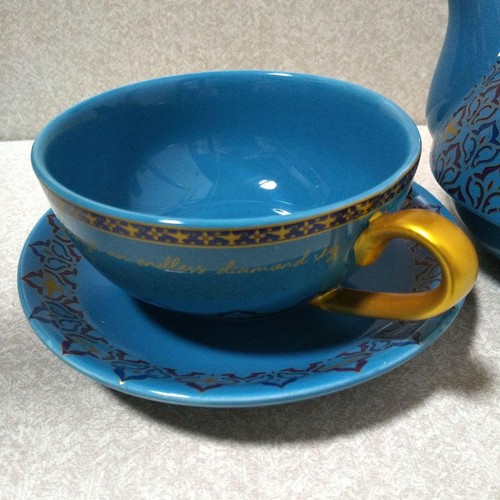 Disney Aladdin Teapot Tea Pot/Cup/Saucer set of 3 Shiki Theater ...