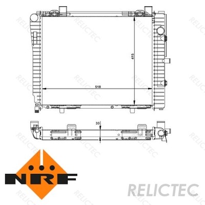 Coolant Radiator MB:A208,W202,S202,C208,CLK,C A2025005103 2025005203 ...