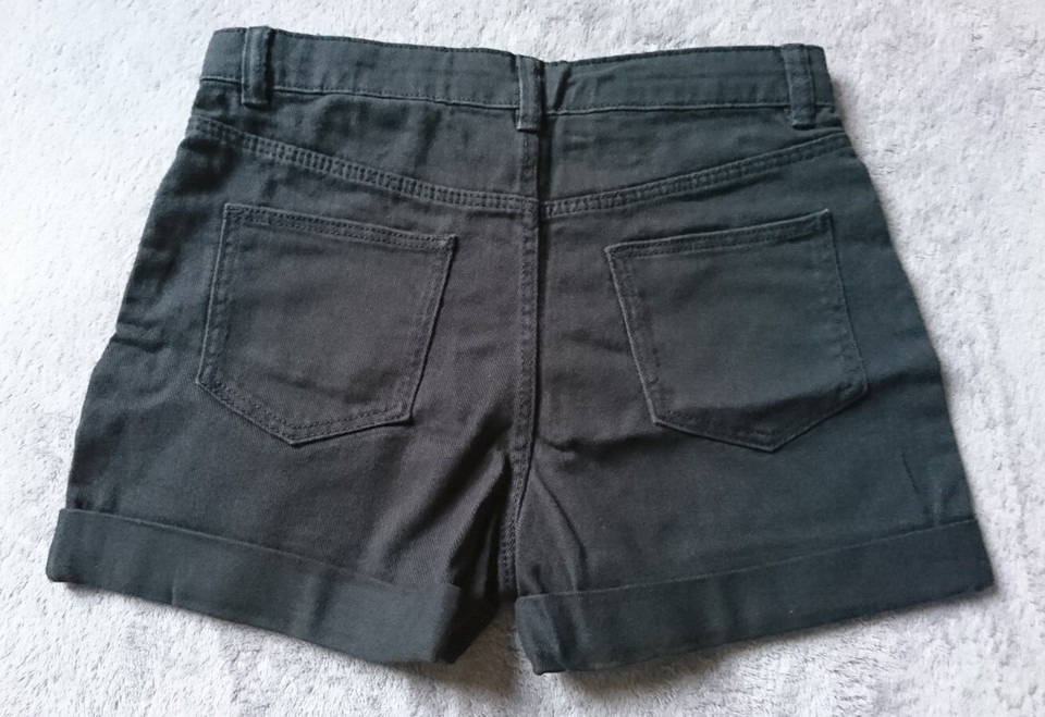 H and M Girls Black Cotton Shorts Age 11 - 12 Years New | eBay