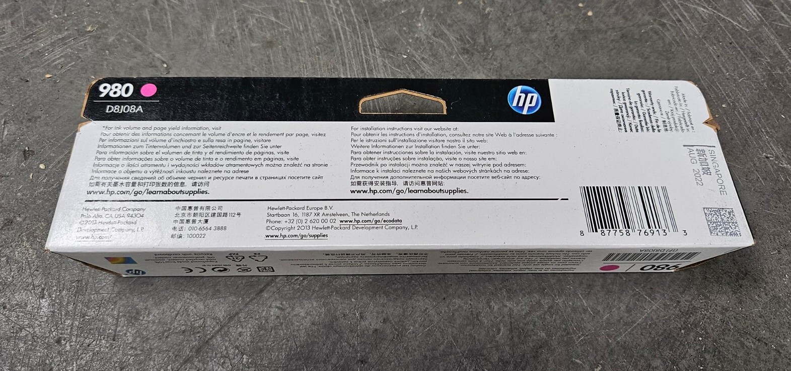 HP D8J08A Genuine Ink Cartridge HP 980 Magenta Ink in Box 2022 Exp. | eBay