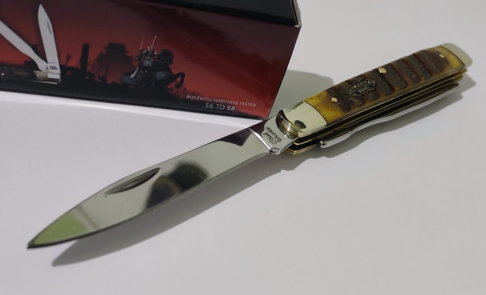 YELLOW BONE DOCTORS DR. HUNTING POCKET KNIFE W/ SPATULA S.W. !!! | eBay
