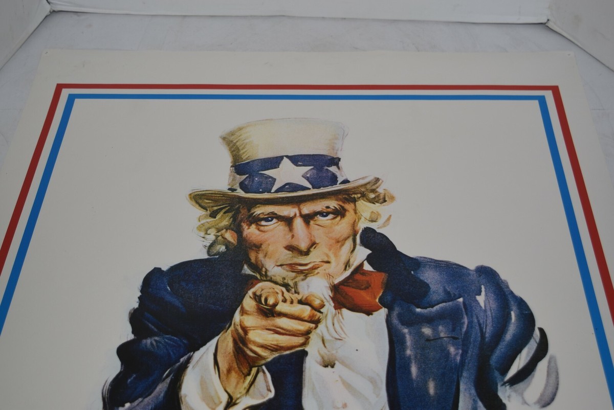 Uncle Sam I Want You Blank Uncle Sam "I Want You" Customizable Poster