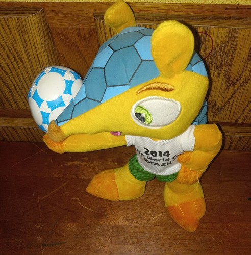 2014 FIFA Soccer World Cup Brazil Mascot Armadillo Plush 14" I7 for ...