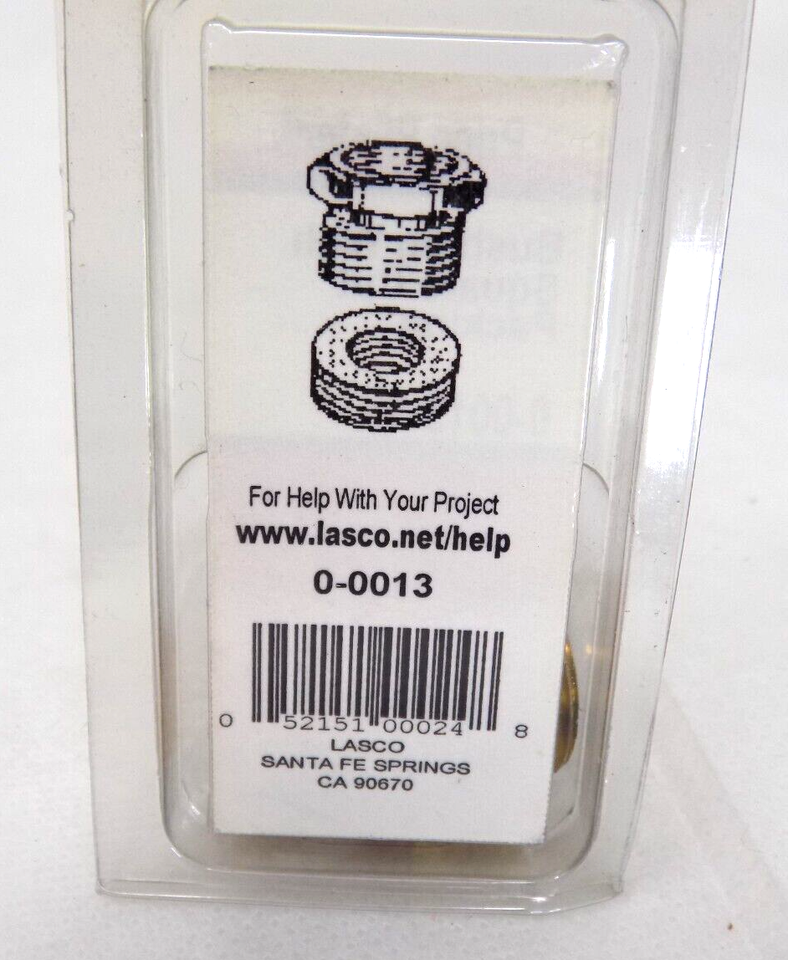Price Pfister-Bushing With Square Cut Packing - Lasco MPN-0-0013-Faucet ...