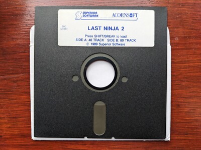 Last Ninja 2 | BBC Micro Version | Game Disc Acornsoft Superior ...