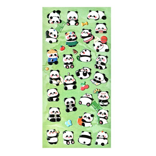 Cartoon 3D Puffy Bulk Stickers Panda Stereo Bubble Sticker For DIY ...