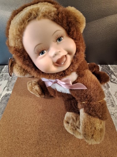 Cuddle Kids MIMI MONKEY Geppeddo Porcelain Face 8 1/2" Collectible ...