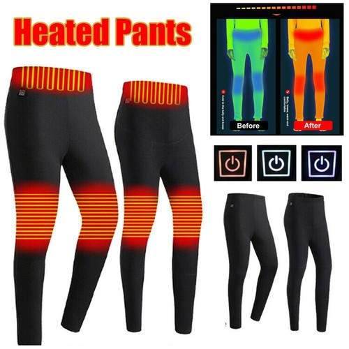 Waist Winter Warm Thermal Leggings Heated Trousers Heating Pants Warmer ...