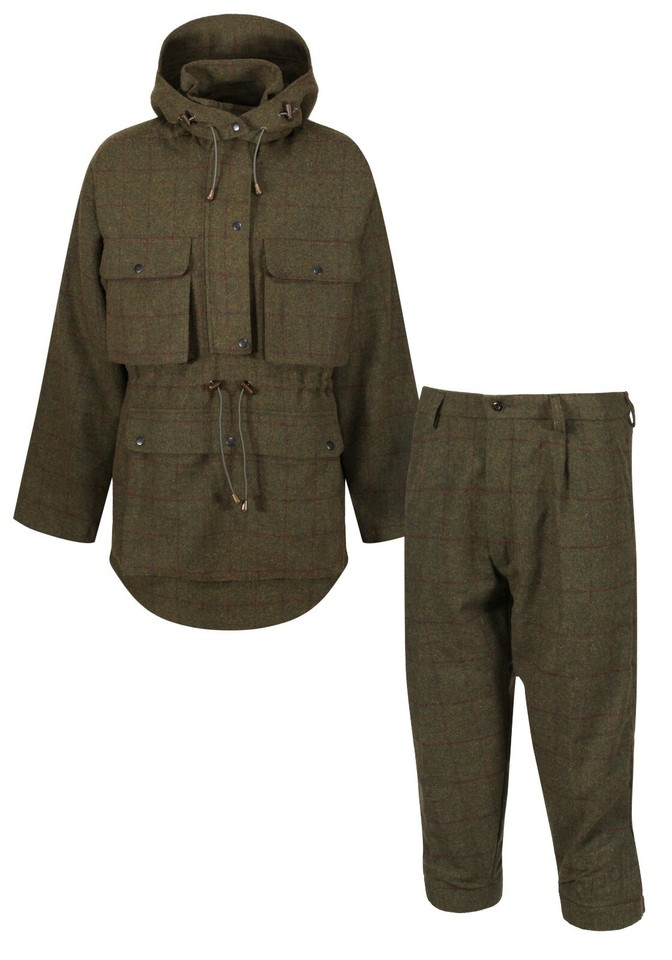 Waterproof Blenheim Green Tweed Stalking Smock Jacket Shooting Hunting ...