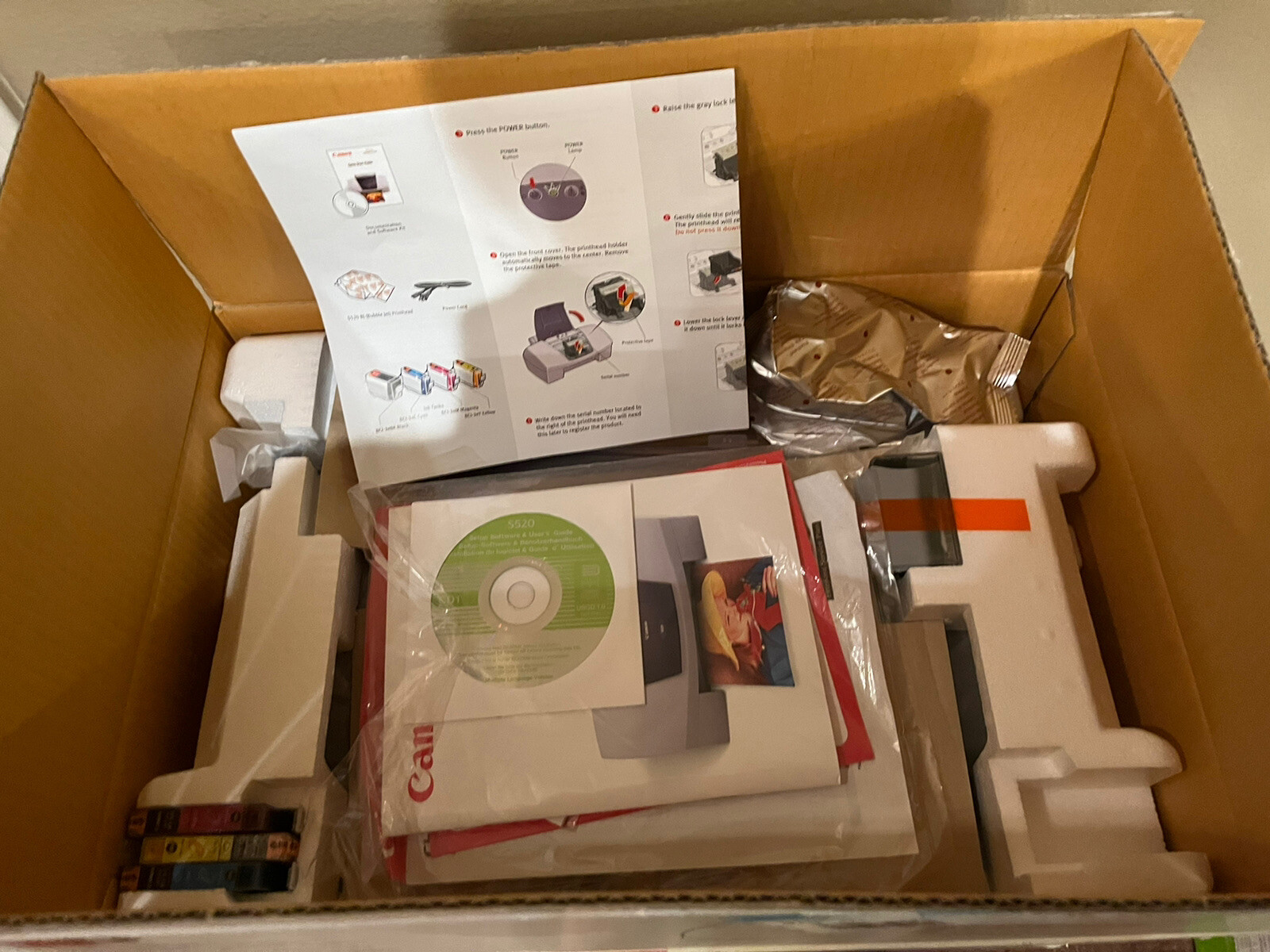 Canon S520 Color Bubble Jet Photo Printer New | eBay