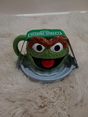 Sesame Street Oscar the Grouch Ceramic Mug & Plate Set NWT | eBay