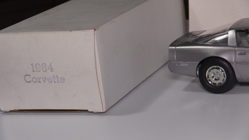 Vintage 1984 Chevrolet Corvette Promotional Model Car silver by MPC w ...