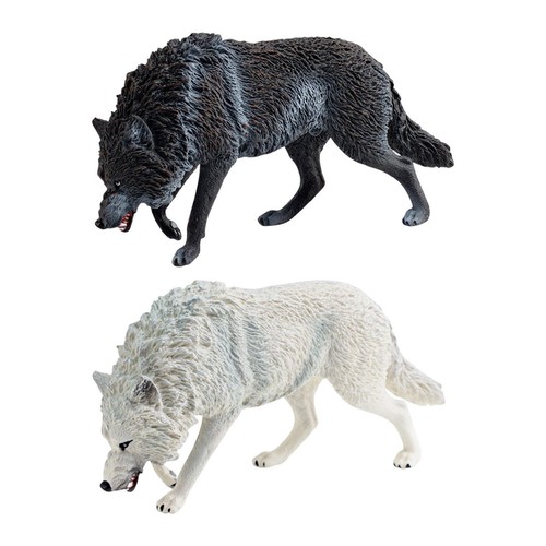 Mini Wolf Figurine Crafts Miniature Animal Toys for Kids Girls | eBay ...