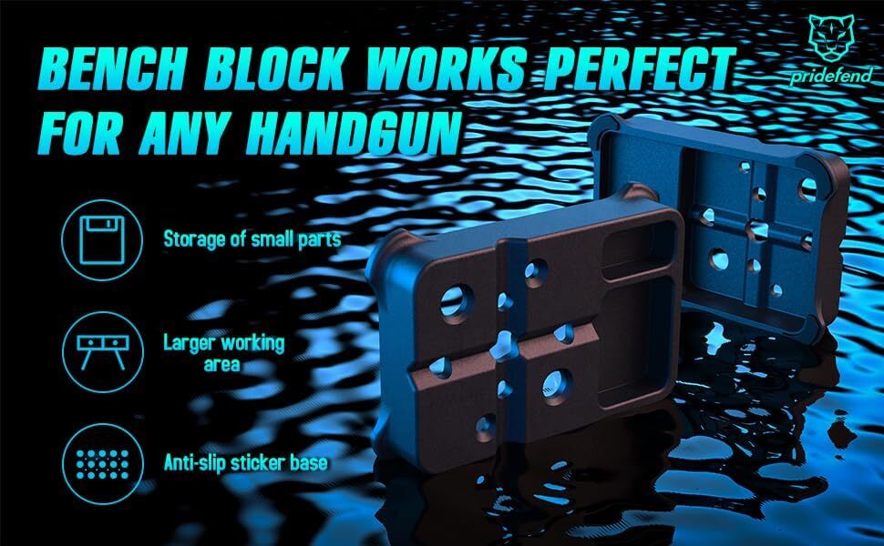 Universal Bench Block Gun Upgraded Larger Armor Block for Glock,Other ...