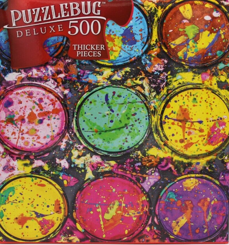 500 Pieces Jigsaw Puzzle Watercolor Paint Splash Puzzlebug 20X12 ...
