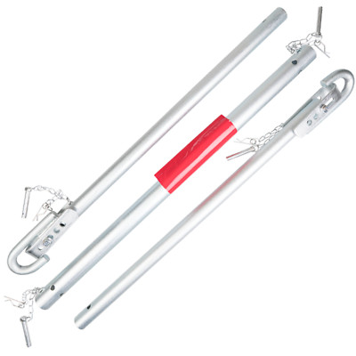 2 Ton Vehicle Recovery Tow Pole Ridged Towing Bar Heavy Duty Straight ...