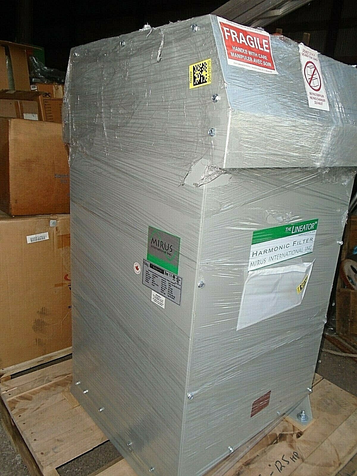 MIRUS INTERNATIONAL AUHF-125-480-60-D-E1E A Lineator Harmonic Filter ...