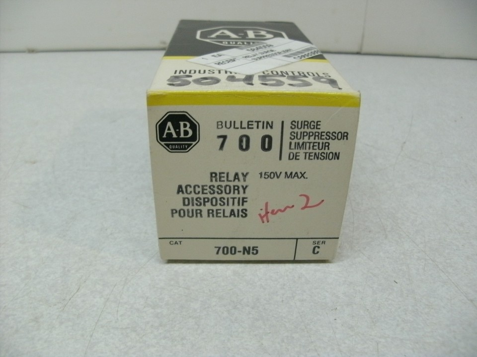 A-B Allen Bradley 700-N5 SER C Surge Suppressor Relay Accessory | eBay