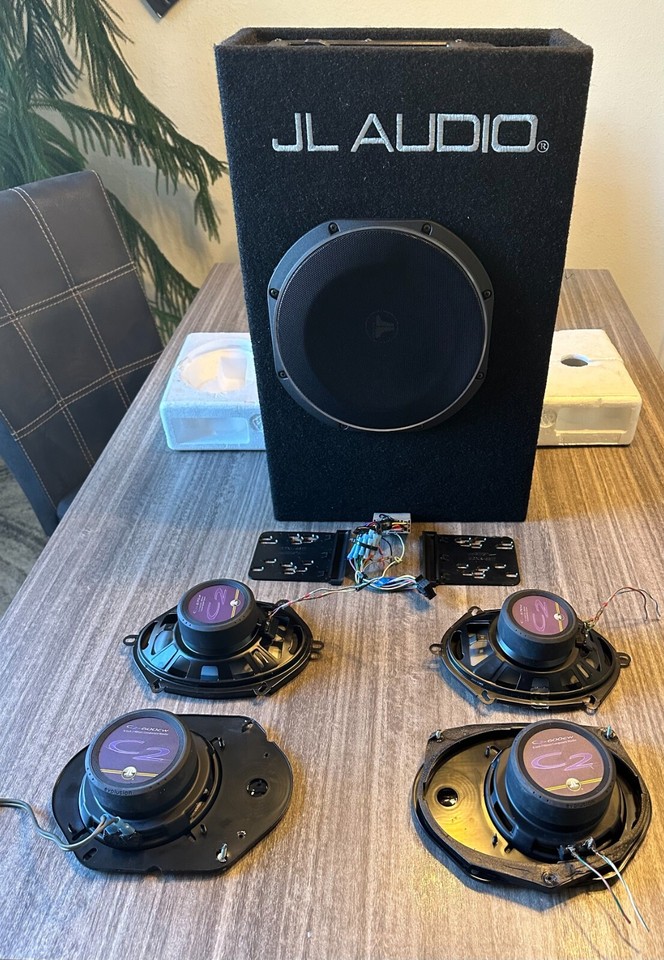 JL Audio 4 Interior Audio Speakers and 8 inch Microsub w/ Built in DCD ...