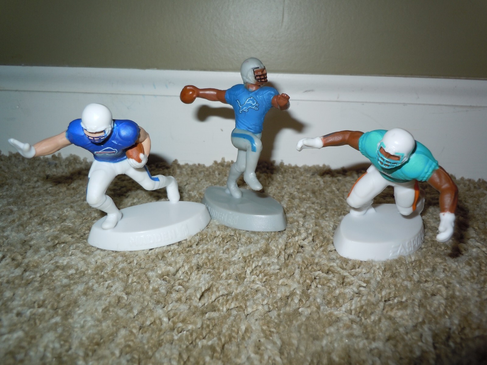Vtg 2014 Madden NFL Football Mini Figures McDonalds Happy Meal 3 Toy ...