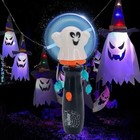 Halloween Skeleton Ghost Light Up LED Magic Spinner Wand with Sound ...