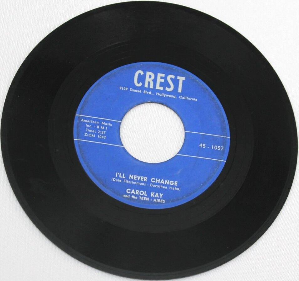 TOMMY DEE THREE STARS / I'LL NEVER CHANGE 45 7" RECORD CREST (45-1057 ...