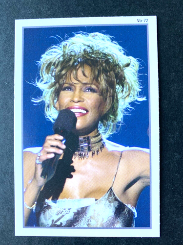 US POP ROCK R&B STAR WHITNEY HOUSTON RARE ROOKIE CARD FRENCH EDITION 00 ...