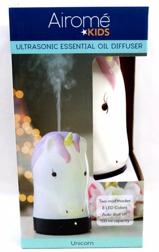 Airome Kids Unicorn Ultra Sonic Essential Oil Diffuser 2 Mist Modes 8 ...