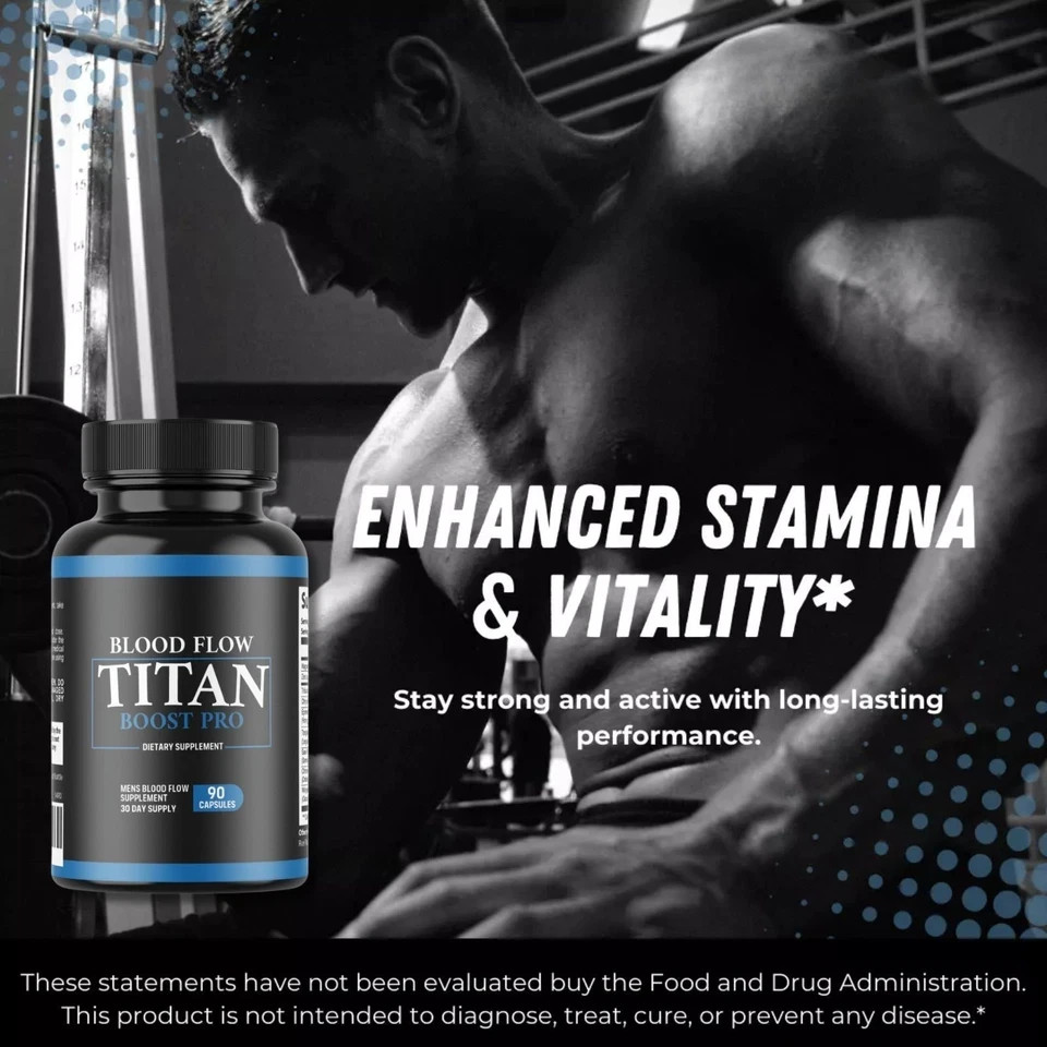 ( 3 Pack ) Blood Flow Titan Boost Pro Mens Blood Flow Supplement | eBay