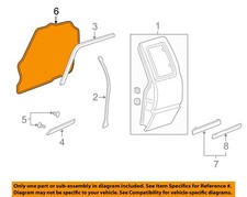 GM OEM Rear Door-weatherstrip Seal Left 15298667 for sale online | eBay