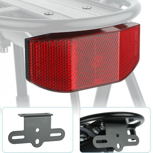 Red Black Bike Rack Reflector Metal Acrylic Stand Bracket Bicycle ...
