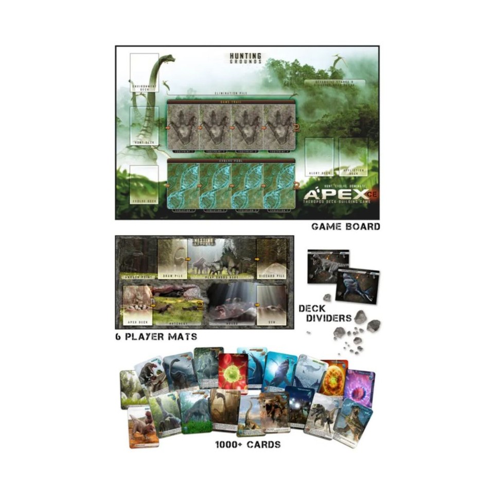 Outland Ent Card Game Apex - Theropod Deck-Building Game (Collected Box ...