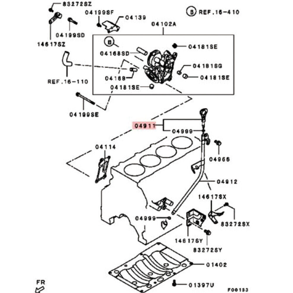 Engine Oil Dipstick For Mitsubishi L200 Nativa Pajero Sport 1255A083 | eBay