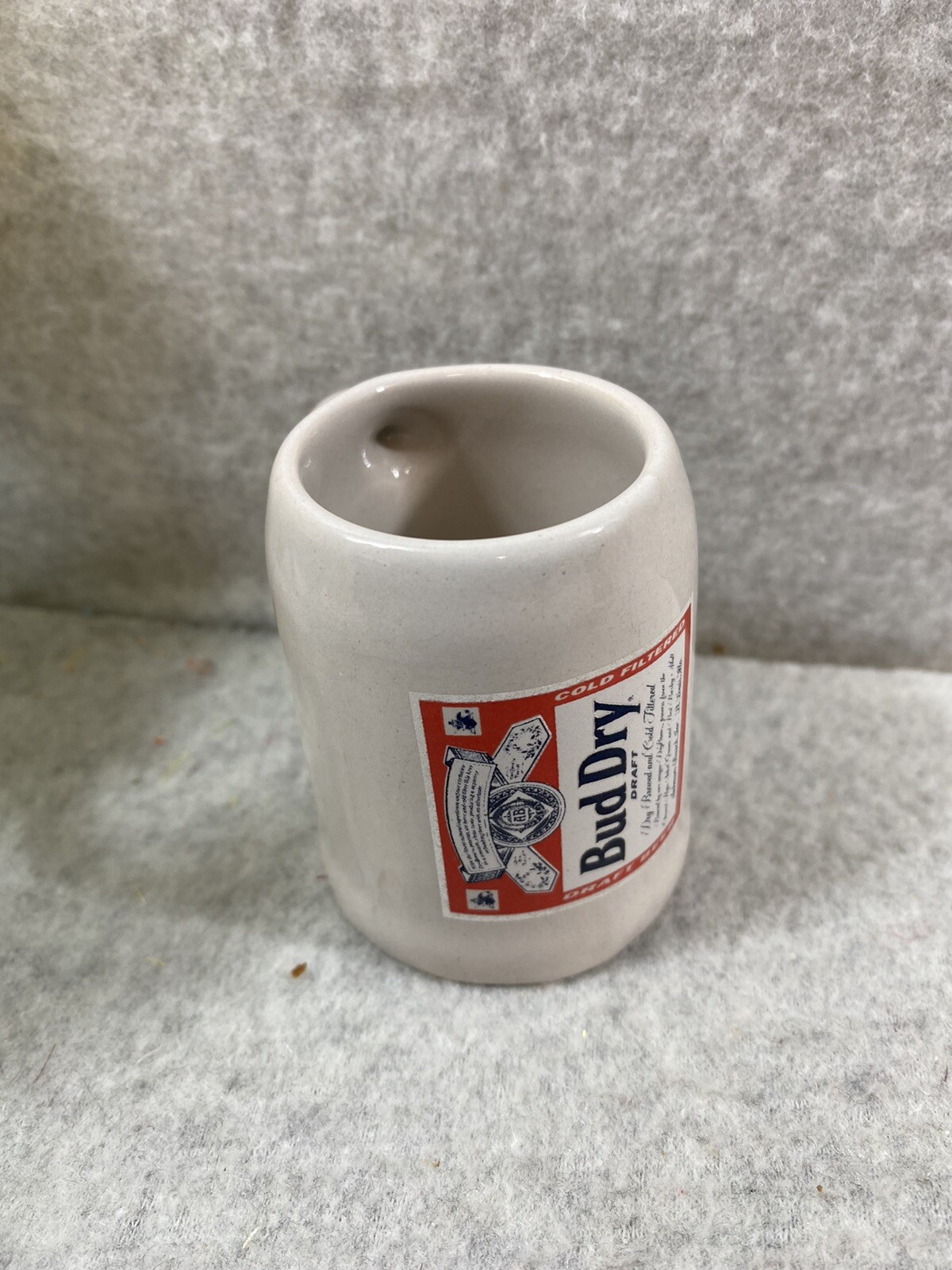 BUDWEISER BEER BUD DRY DRAFT CERAMIC SHOT GLASS | eBay