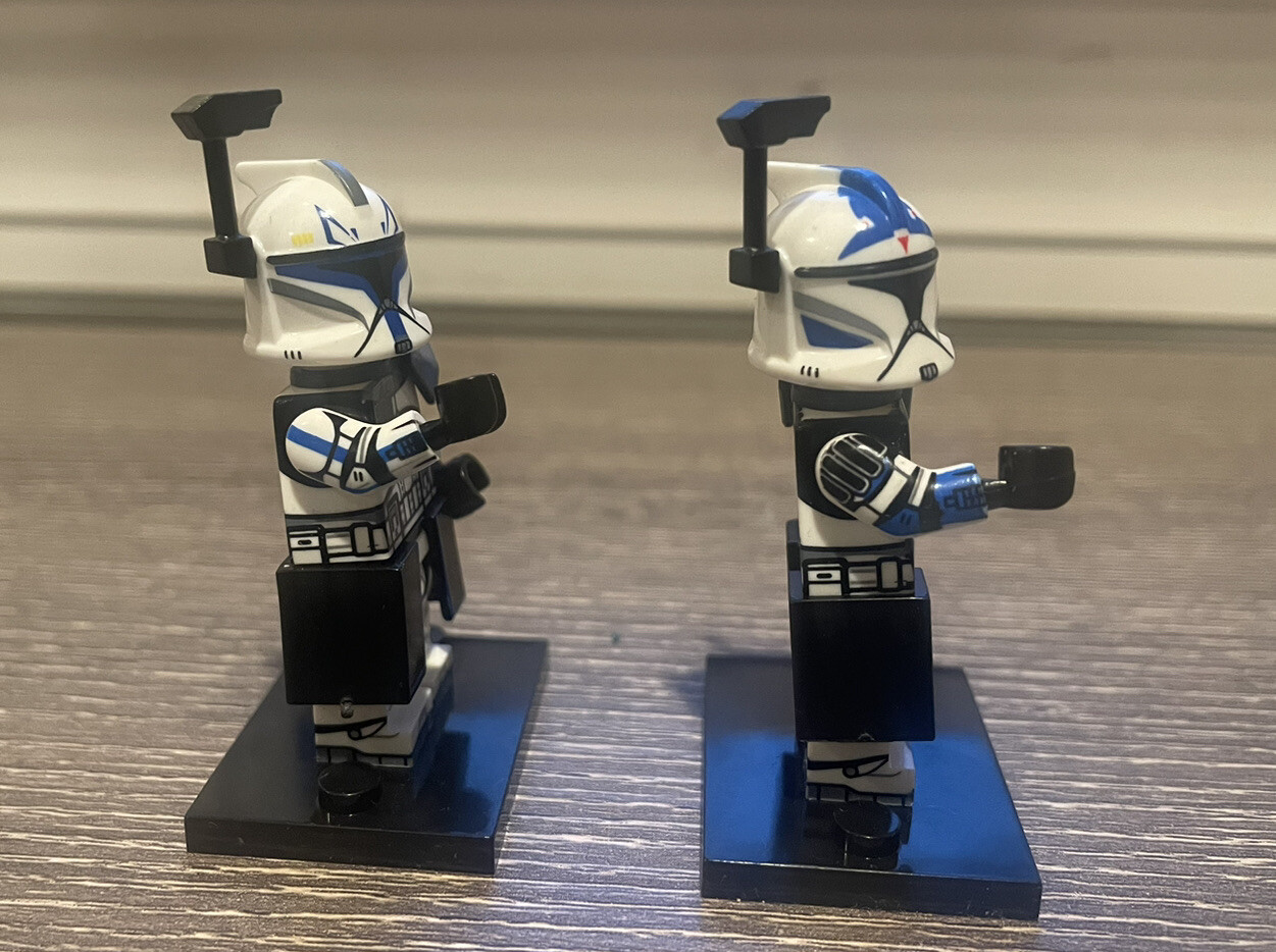 Lego 501st Captain Rex, ARC Trooper Fives w/ accs, Phase 1 Custom ...