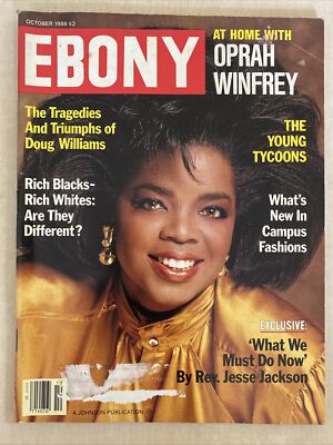 EBONY MAGAZINE October 1988 OPRAH WINFREY TV Talk Show Celebrity Jesse Jackson | eBay