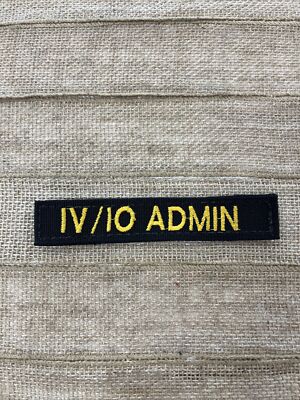 USMC IV/IO Admin Patch | eBay