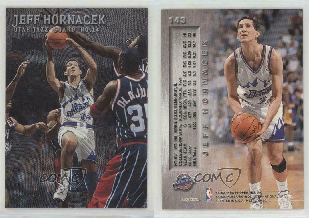 1999-00 Skybox Metal Jeff Hornacek #143 Utah Jazz | eBay