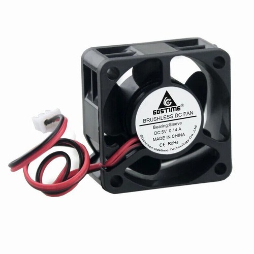 5V 40mm x 20mm 2 Pin CPU Brushless Cooling Fan PC Cooler Heat Sink RPM ...