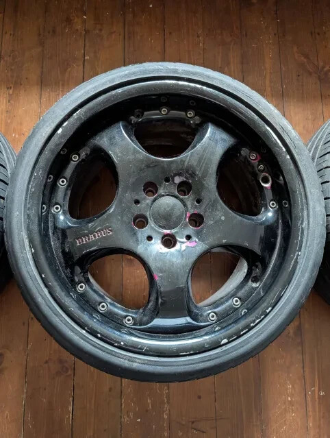 Rare Genuine Mercedes Brabus 5x112 18x10 3 piece split rim wheels | eBay UK