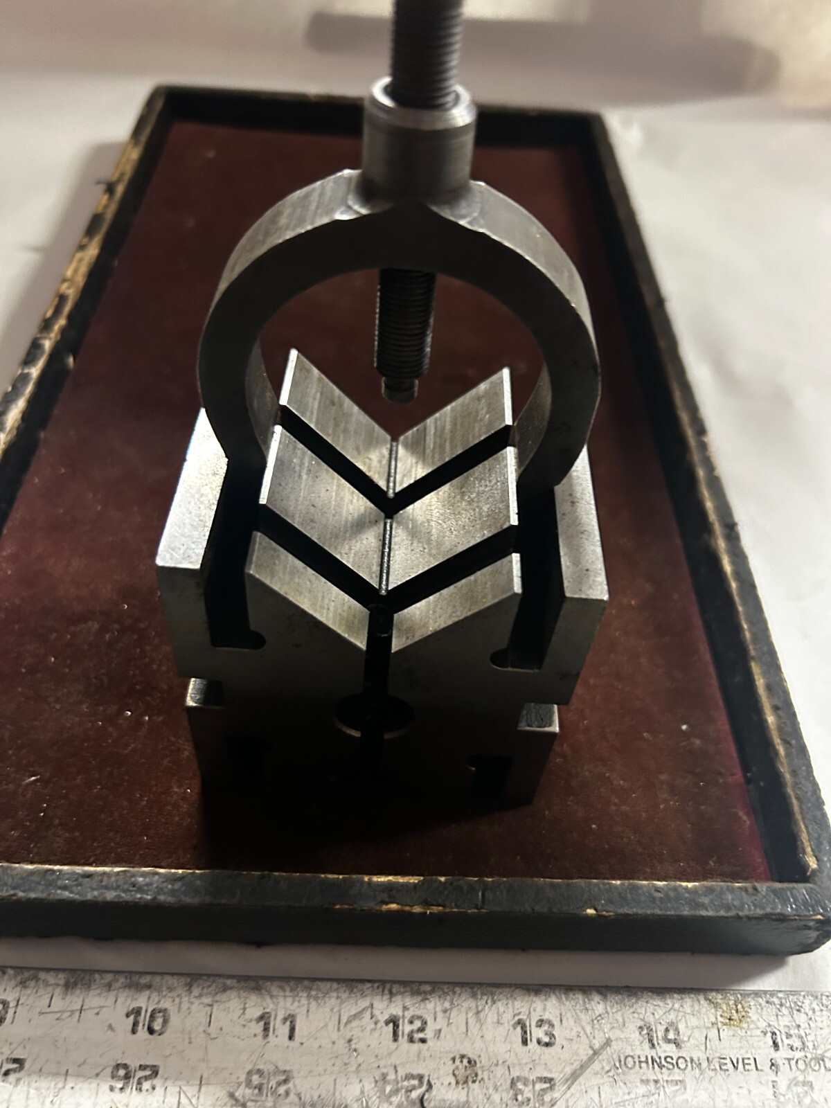 MACHINIST ShX TOOLS LATHE MILL Machinist Unusual Double Sided V Block ...