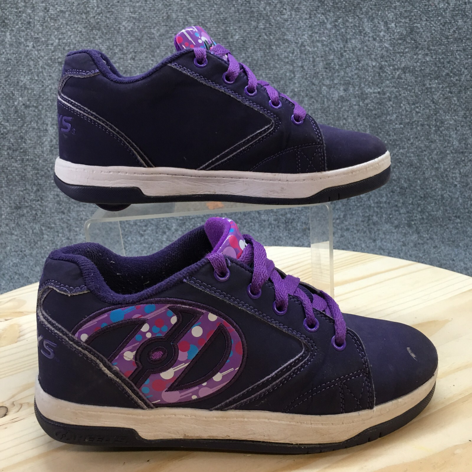 Heelys Shoes Youth 5 Womens 6 Propel 2.0 Sneakers Purple Round Toe Lace ...
