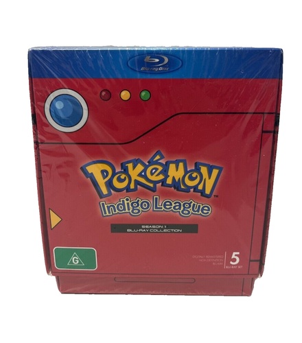 Pokemon Indigo League Season 1 Blu-Ray Collection 5 Disc Set New and ...