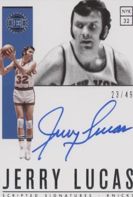 2018-19 Panini Encased - Scripted Signatures Jerry Lucas #SC-JLC /49 ...