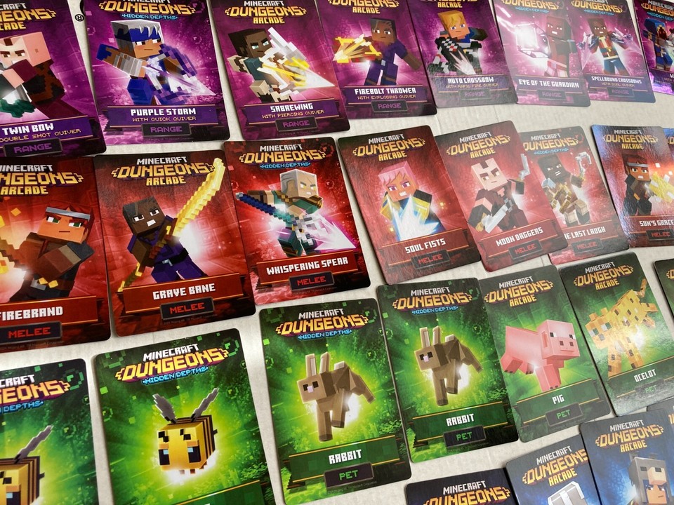 Minecraft Dungeons Arcade Cards Lot x47 Series 3 | eBay