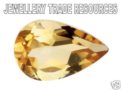 NATURAL GOLDEN YELLOW CITRINE PEAR SHAPE 5mm x 3mm CUT GEM GEMSTONE ...